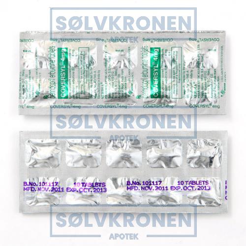 Reseptfri Perindopril Erbumin Tablett 2mg, 4mg, 8mg – Kjøp På Nett Nå