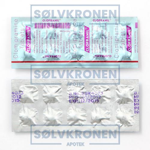 Generiske Klomipramin 25mg, 50mg – Kjøp Reseptfritt