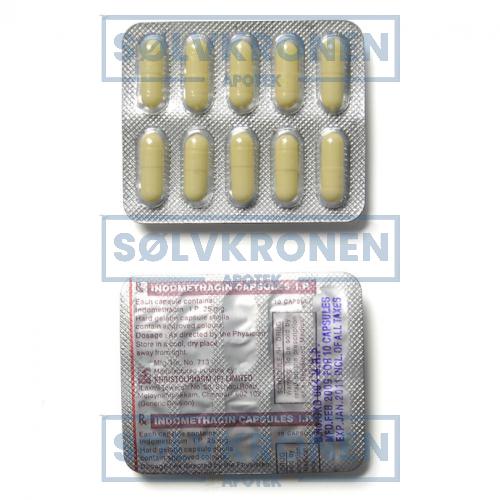 Reseptfri Indocid Tablett 25mg, 50mg – Kjøp På Nett Nå