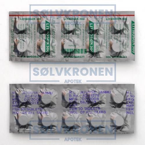 Reseptfri Lithionit Tablett 300mg, 400mg – Kjøp På Nett Nå