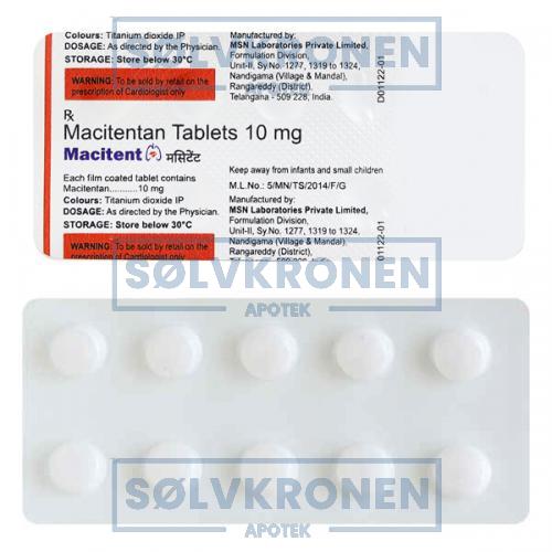 Reseptfri Macitentan Tablett 10mg – Kjøp På Nett Nå