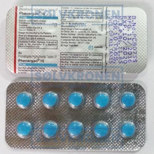 Generiske Promethazine 10mg, 25mg, 100ml – Kjøp Reseptfritt