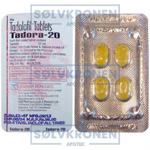 Reseptfri Tadora Tablett 20mg – Kjøp På Nett Nå