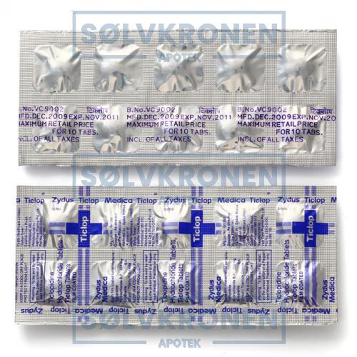 Reseptfri Ticlid Tablett – Kjøp På Nett Nå